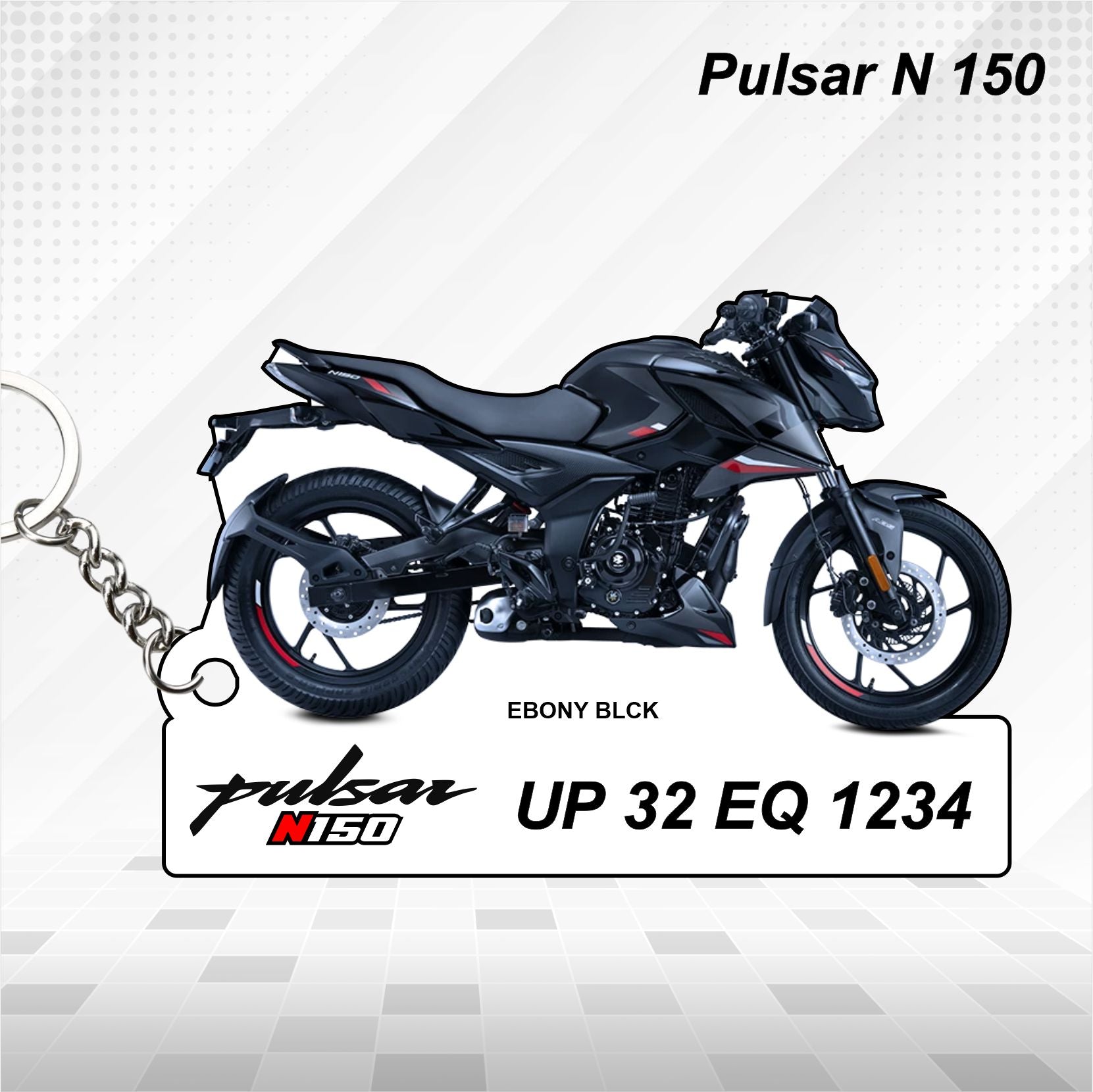 Pulsar N150 - Personalized Bajaj Keychain - Wood, Acrylic, Metal Print ...