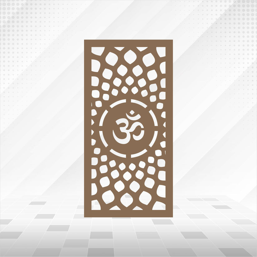 Om Jaali Panel – MDF CNC Cutting Mandir & Wall Art Panel - DIY Craft ...
