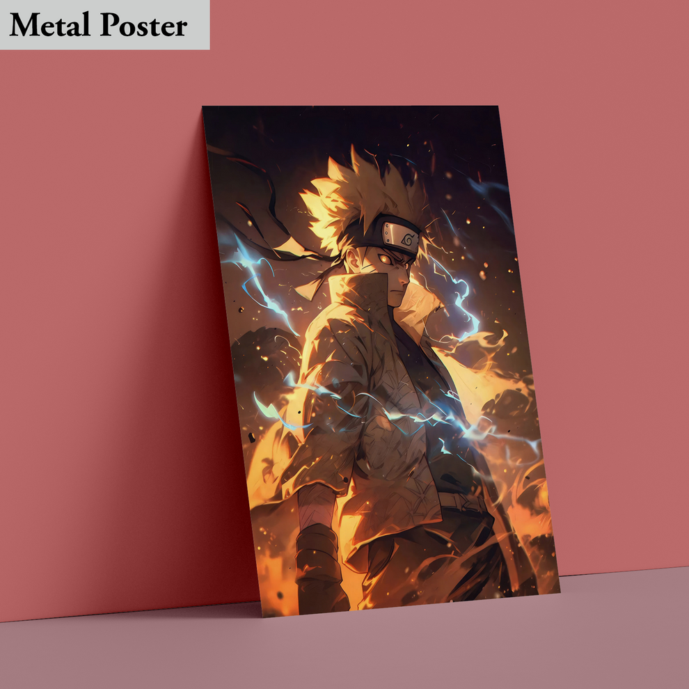 Metal Poster - Anime- Naruto Kyuubi Mode – WoopX